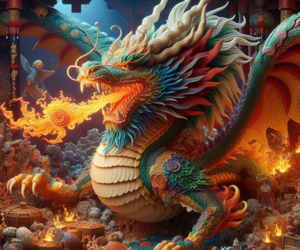 Dragón Fucanglong Mitología China